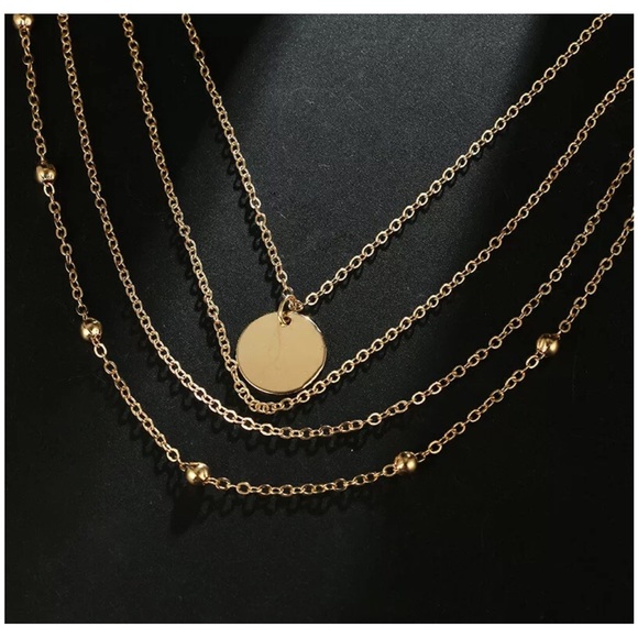 Jewelry | Multilayer Gold Disc Necklace | Poshmark